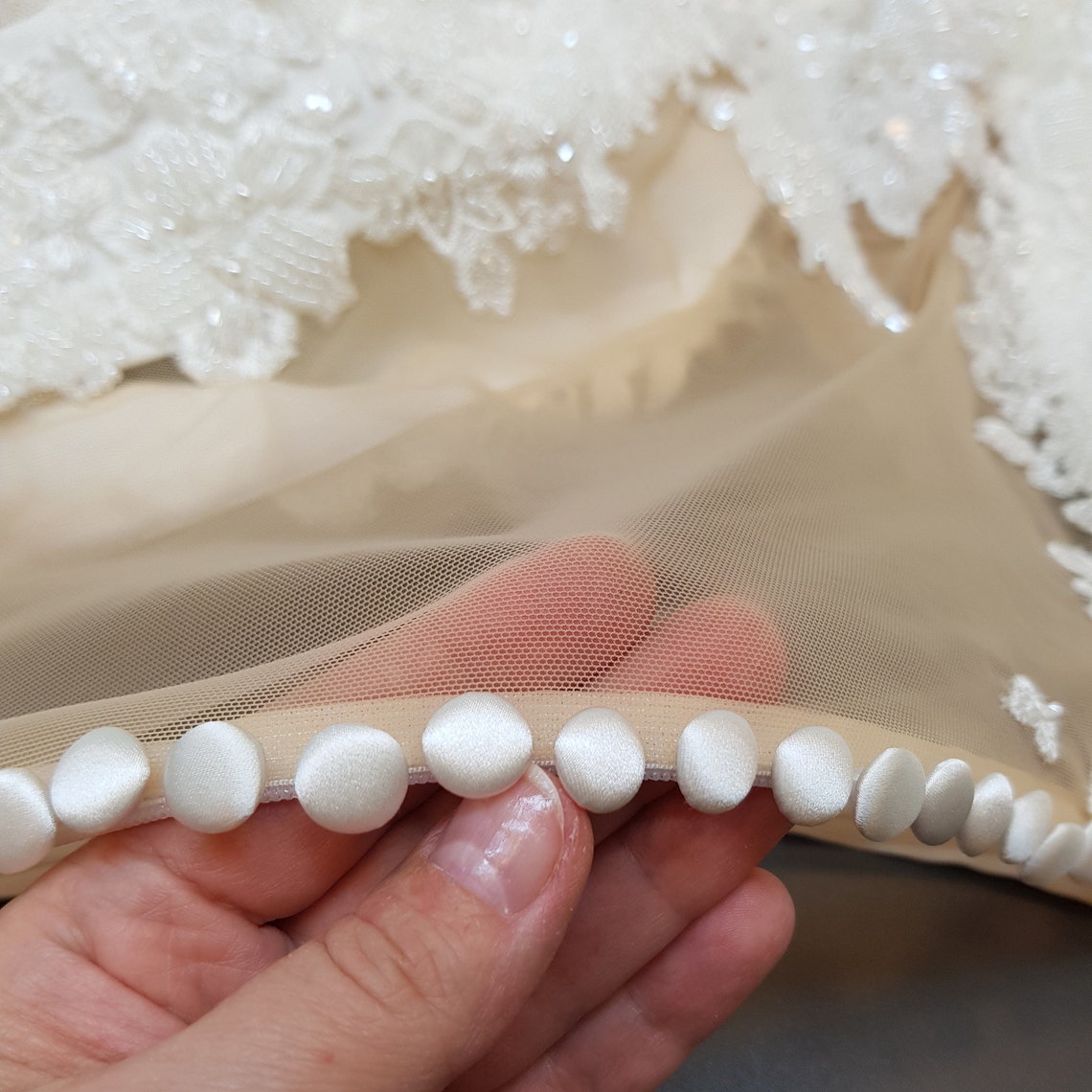 Bridal Dress Buttons Ivory Bridal Covered Buttons for Elegant | Etsy