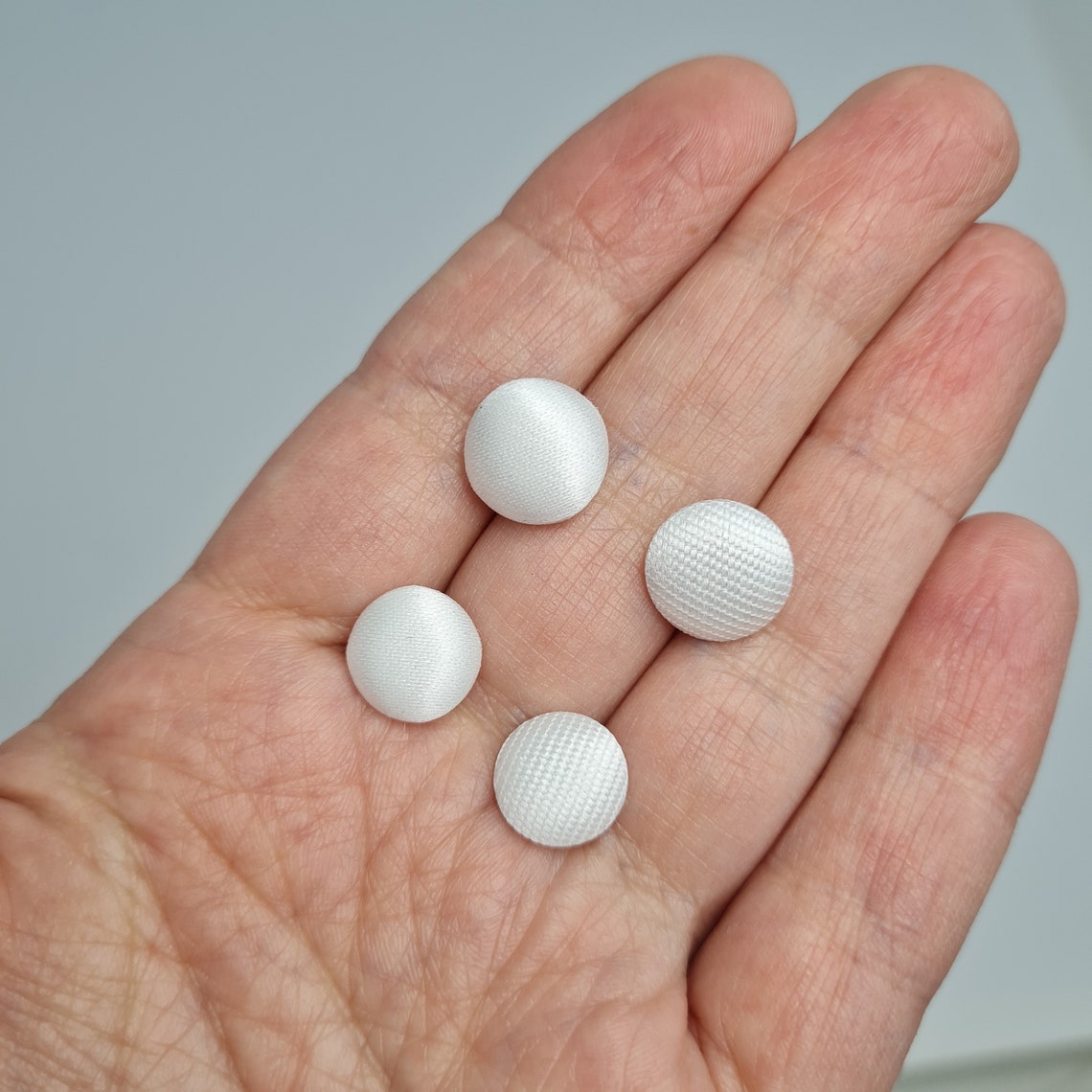 Bridal Dress Buttons White Bridal Covered Buttons for Elegant - Etsy