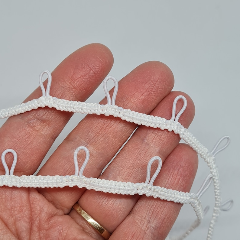 Off-white Button Loop Trim for the Bridal Dress Wedding Button - Etsy