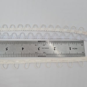 White Button Loop Trim of Bridal Dress Wedding Button Elastic Loops Are ...