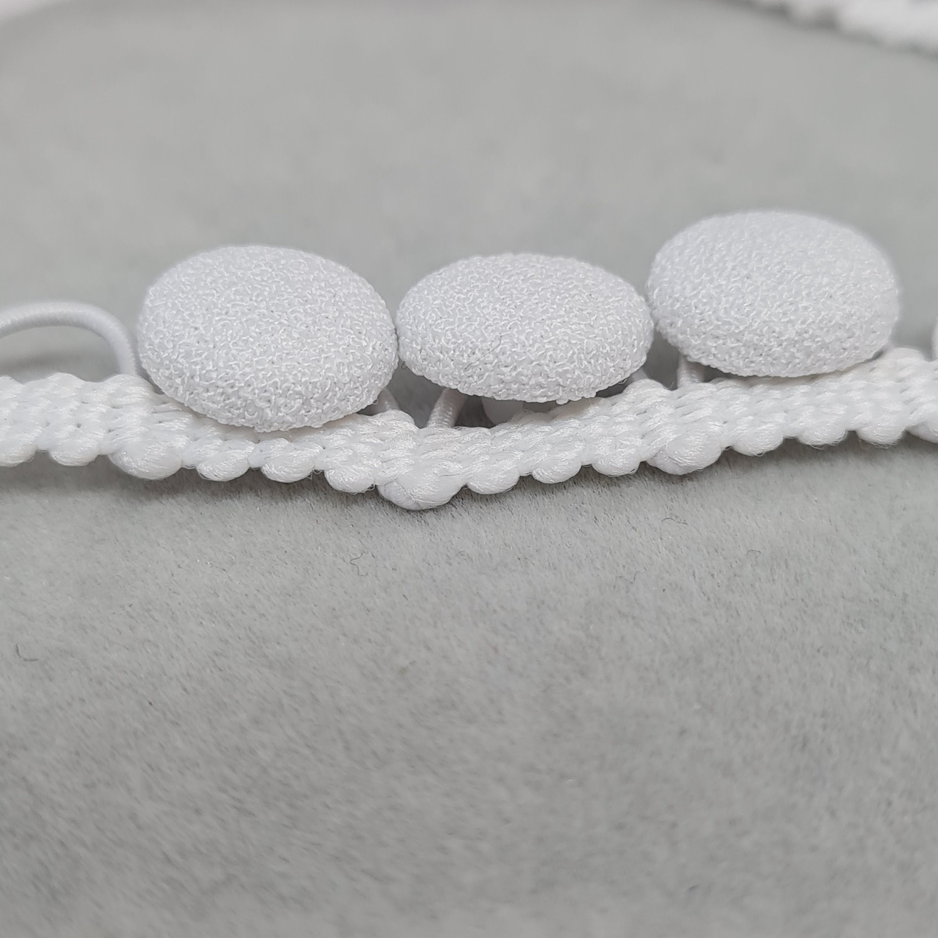 White Button Loop Trim for Bridal Dress Wedding Button Elastic Loops - Etsy