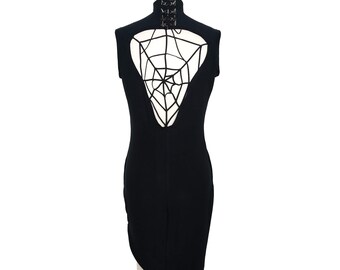 Black Spiderweb Dress - Etsy