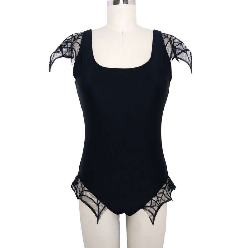 Spiderweb One Piece Swimsuit Vampire Gothic Witchy Etsy
