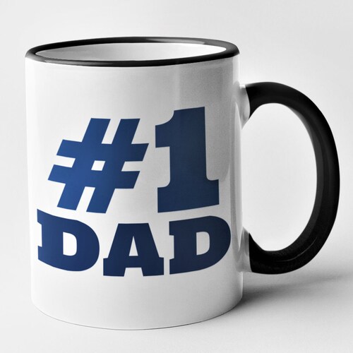 Number 1 Dad Fathers Day Coffee Mug - Etsy