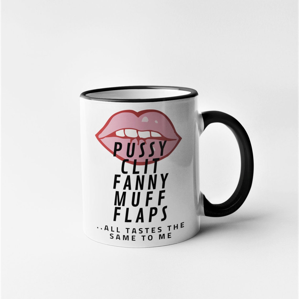 Red Lips Pussy Clit Fanny Muff Flaps Valentines Mug Gift - Etsy