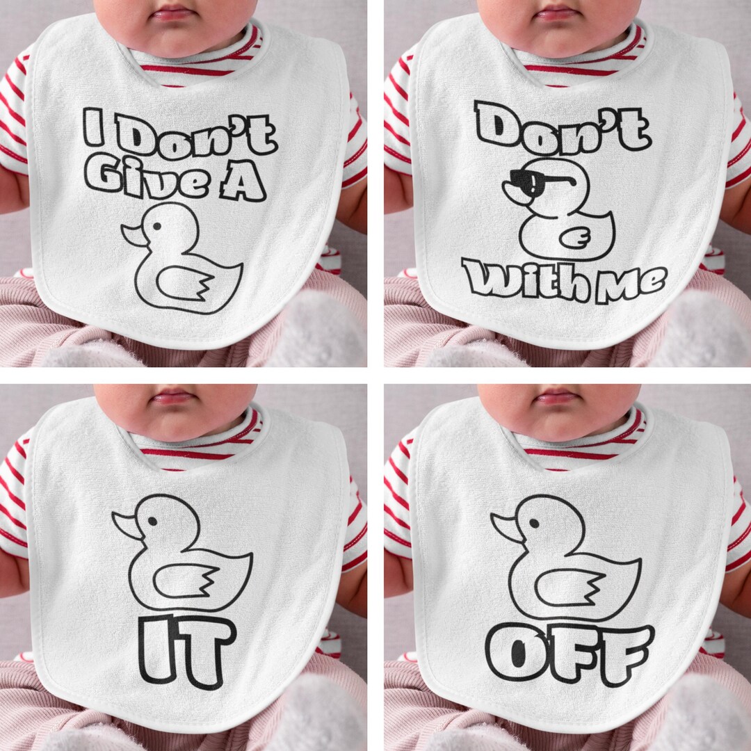 Duck Pun Theme Baby Bibs / Funny Hilarious Cute New Baby Joke Gift ...