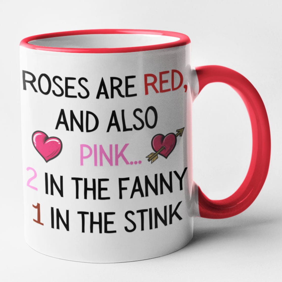 Rude Novelty Valentines Poem Mug Roses Are Red and also | Etsy