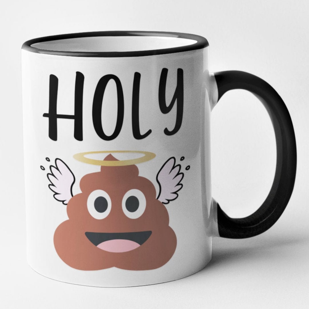 Holy Shit Mug Funny Novelty Poo Emoji Birthday Christmas Gift - Etsy UK