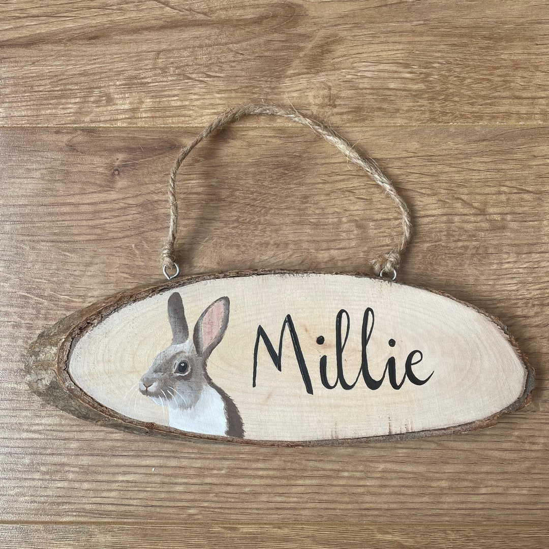 Hand Painted Personalised Rabbit Hutch/hamster/guinea Pig/dog/cat ...