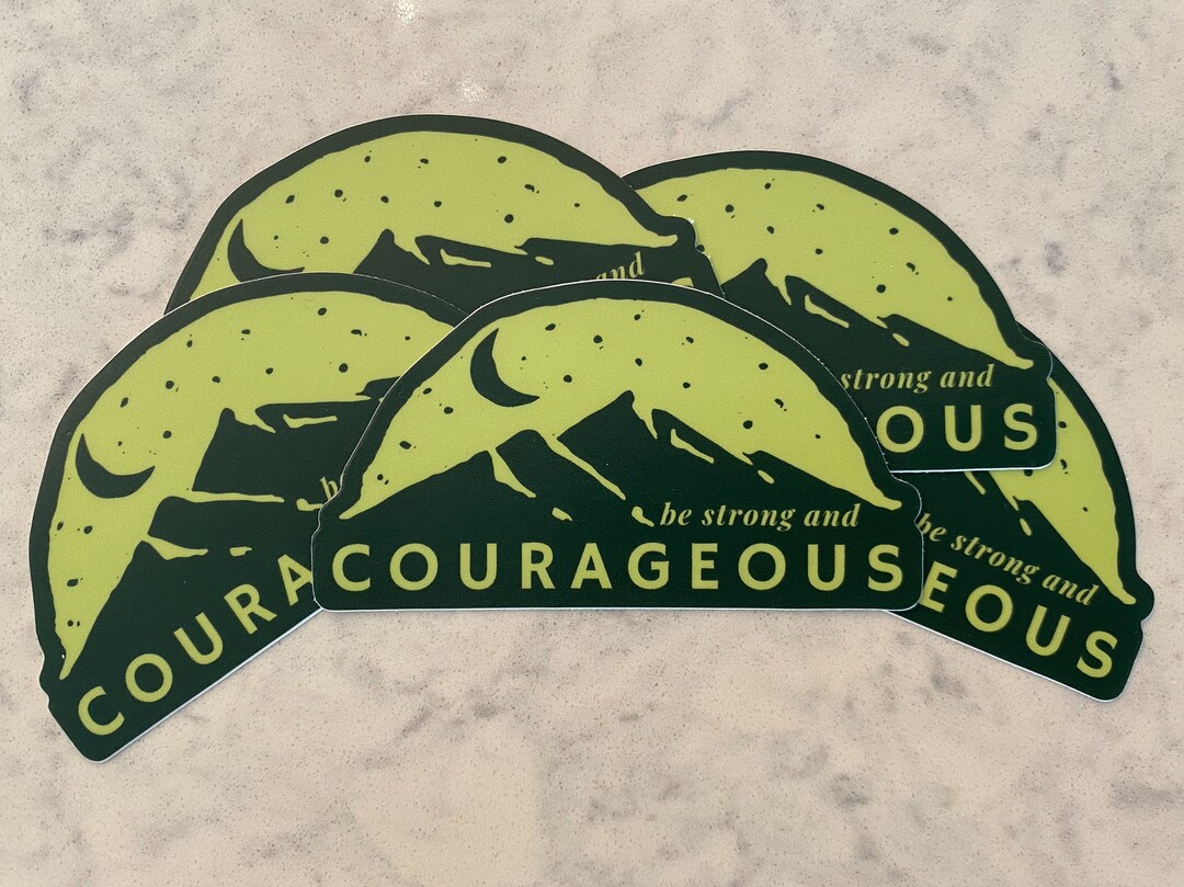 Be Strong and Courageous Vinyl Stickers: Christian Adventure Pack - Etsy