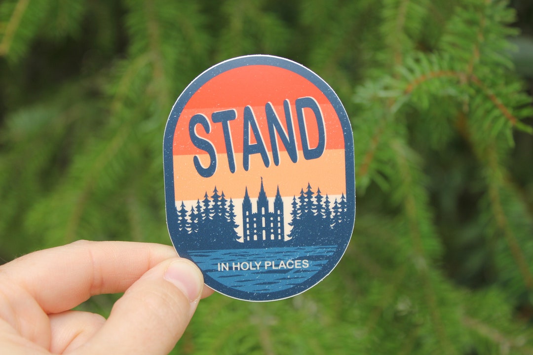 Stand in Holy Places Vinyl Sticker, Salt Lake Temple Sticker, Temple ...