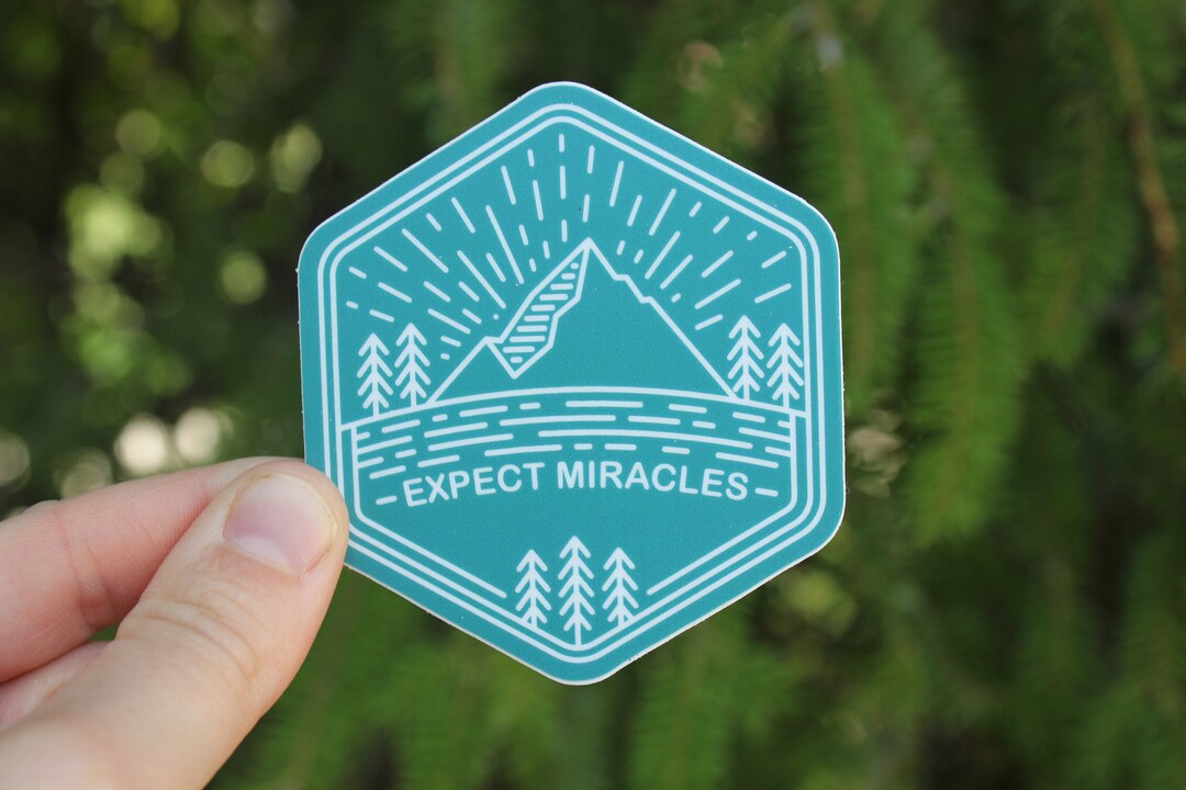 Expect Miracles Vinyl Sticker, Miracles Sticker, Faith Sticker ...