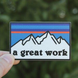 Set of 10 A Great Work Vinyl Stickers Group Pack A Great - Etsy