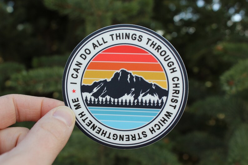 Set of 3 Vinyl Stickers: Be Faithful and Fearless I Can Do | Etsy