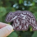 Set of 10 Be Brave Vinyl Sticker, Bear Vinyl Sticker, Hiking Sticker ...
