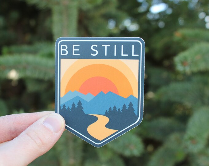 Be Still Vinyl Sticker, Christian Sticker, Peace Be Still - Etsy