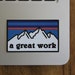 Set of 10 A Great Work Vinyl Stickers Group Pack A Great - Etsy