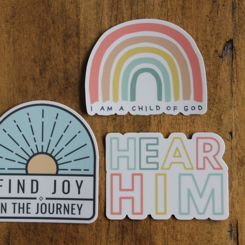 Set of 10 Hear Him Vinyl Stickers Hear Him Sticker Young - Etsy