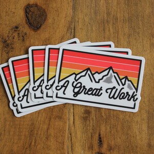 A Great Work Vinyl Stickers, Waterproof Decals, YW Gift, Set of 10 - Etsy