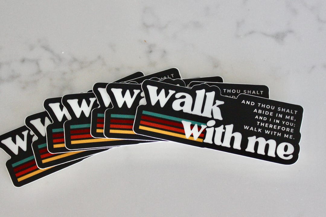 Set of 10 Walk With Me Youth Theme Stickers, 2026 Youth Theme Vinyl ...