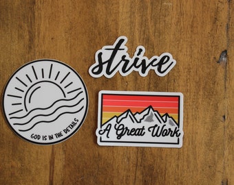 Great Work Stickers | Etsy