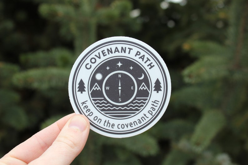 Set of 10 Keep on the Covenant Path Vinyl Stickers Covenant | Etsy