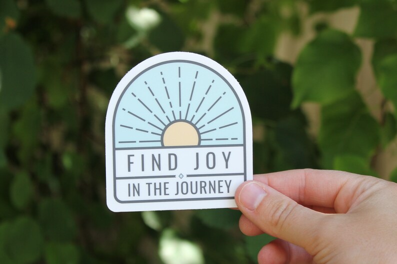 Set of 3: Find Joy Go & Do Press Forward Vinyl Sticker - Etsy