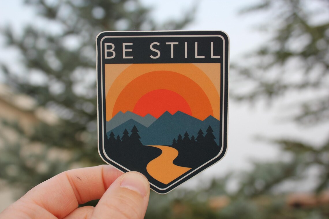 Set of 10 Be Still Vinyl Stickers, Be Still Sticker, Sun Sticker ...
