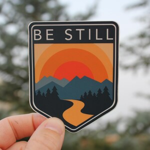 Set of 10 Be Still Vinyl Stickers, Be Still Sticker, Sun Sticker ...