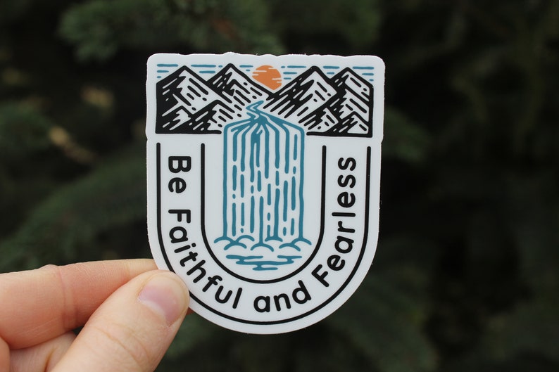 Set of 3 Vinyl Stickers: Be Faithful and Fearless I Can Do | Etsy