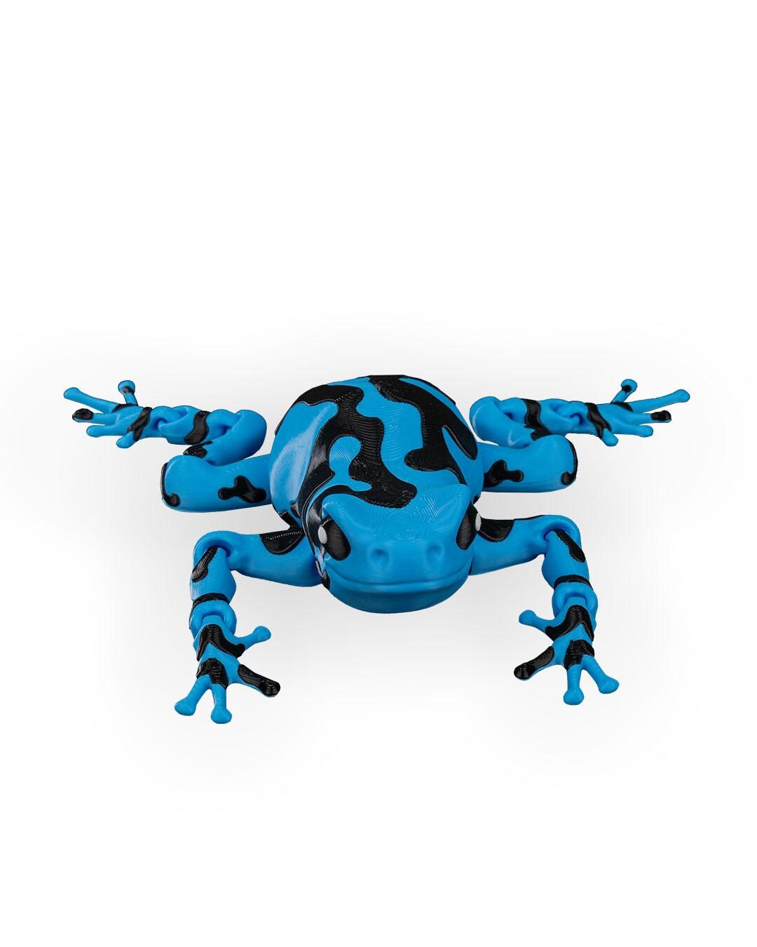 3D Printed Articulated Poison Dart Frog – Flexible Poseable Frog Toy ...