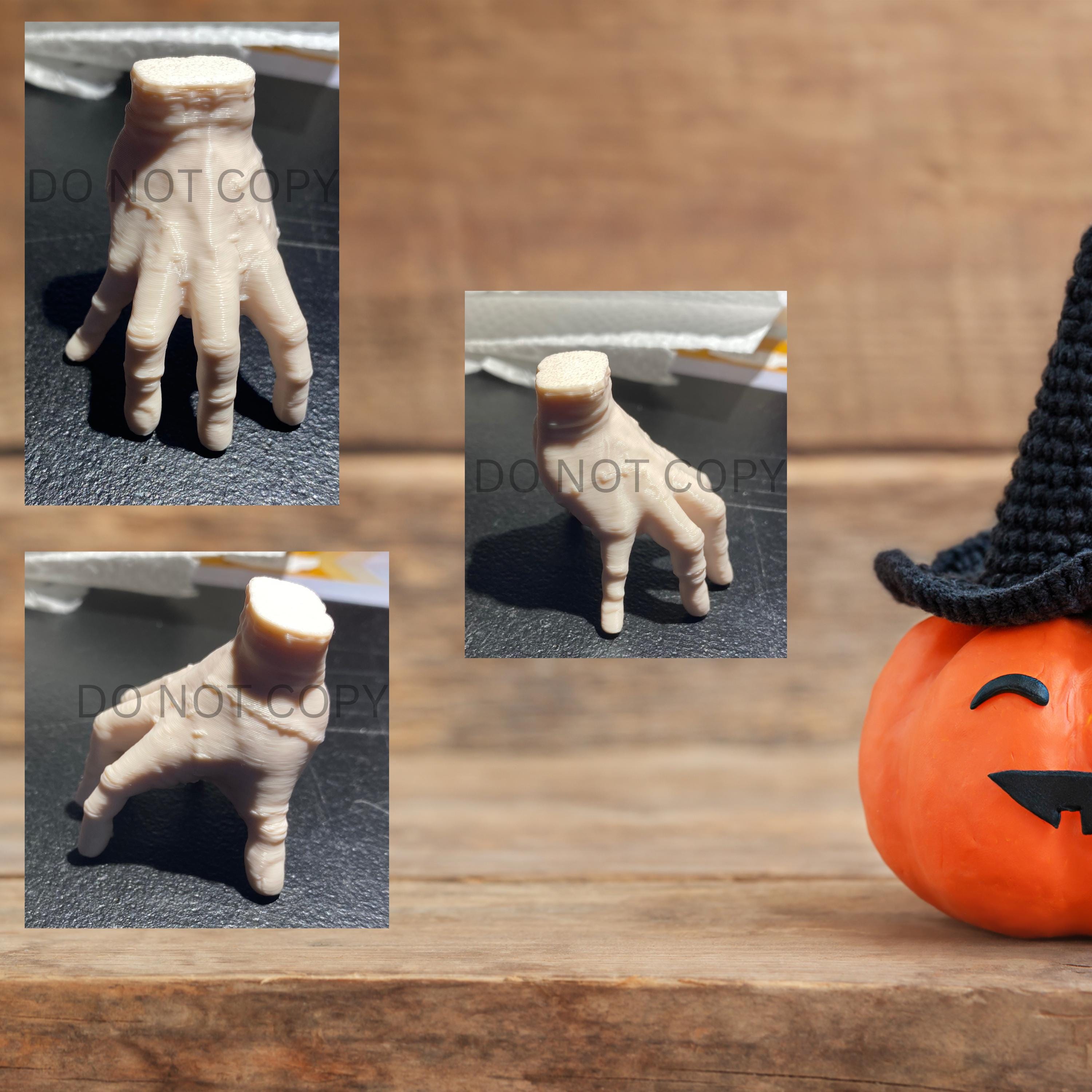 Thing Hand 3D Printed Severed Hand Perfect for Tumbler Toppers Cupcake ...