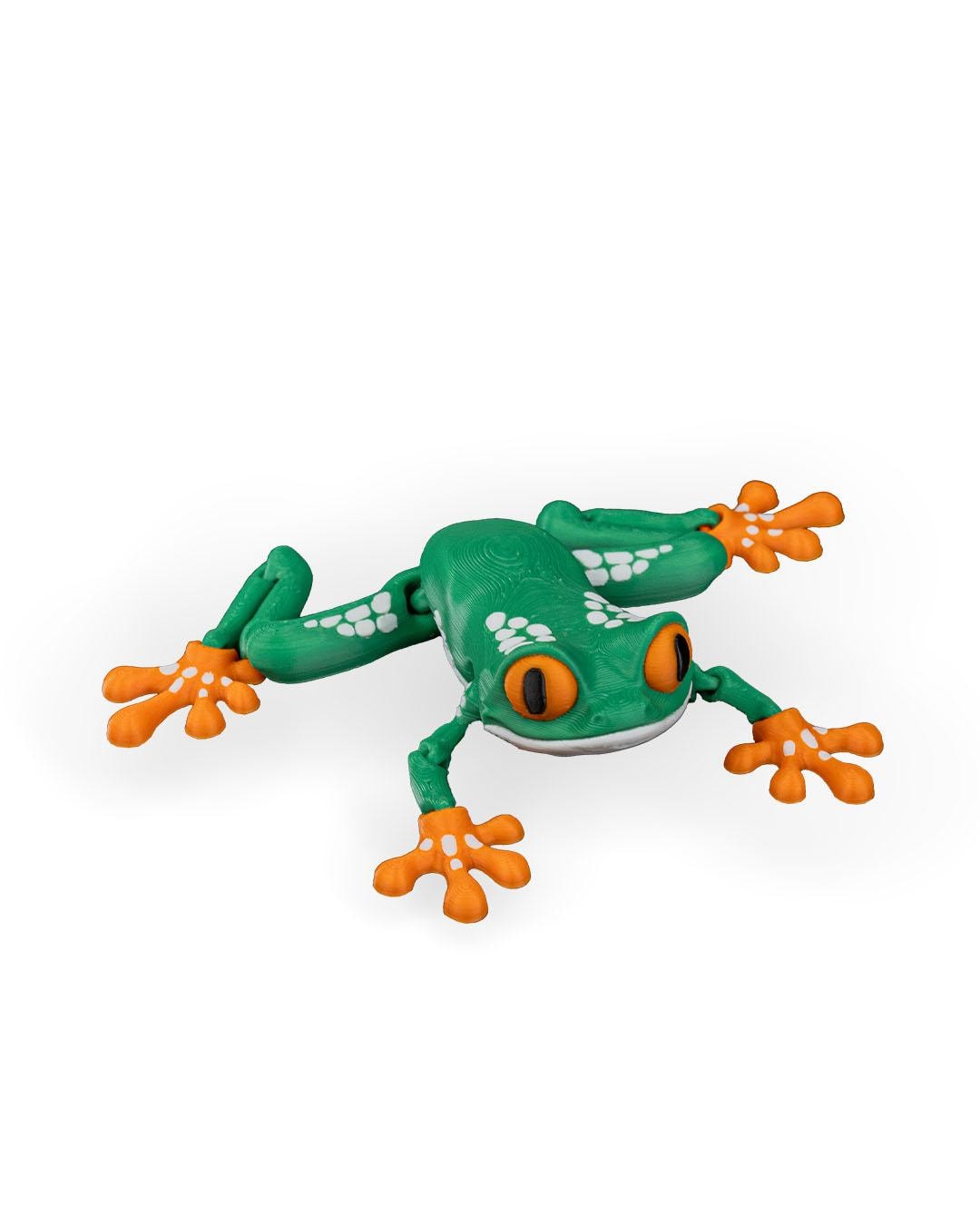 3D Printed Articulated Red-eyed Tree Frog Toy, Poseable Frog Gift ...