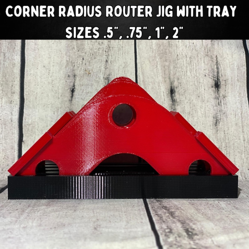 Corner Radius Router Jig With Tray That Includes .5", .75", 1", and 2 ...