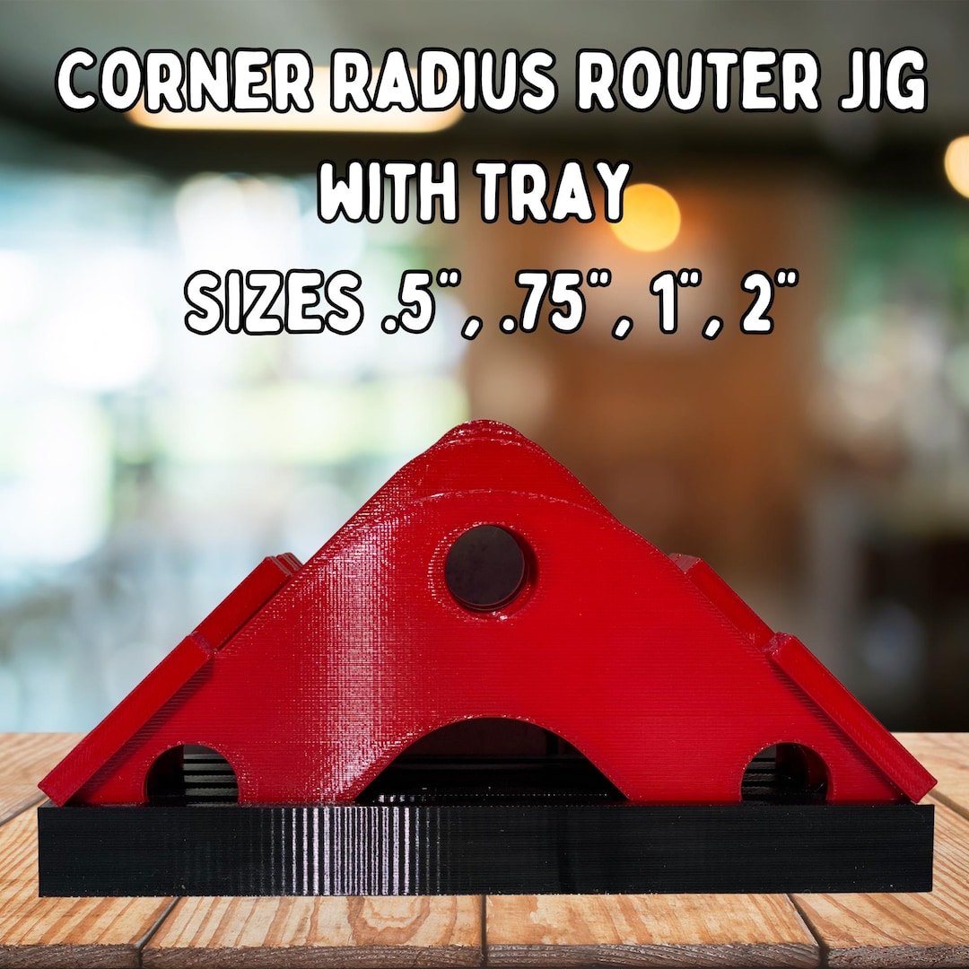 Corner Radius Router Jig With Tray That Includes .5", .75", 1", and 2 ...