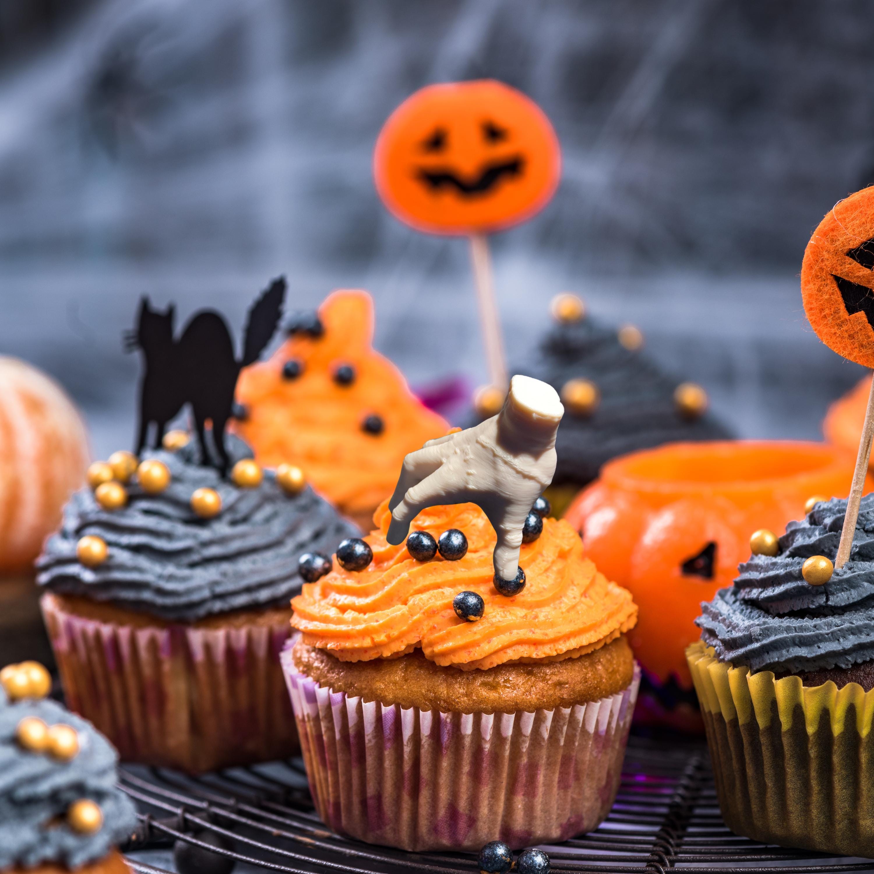 Thing Hand 3D Printed Severed Hand Perfect for Tumbler Toppers Cupcake ...