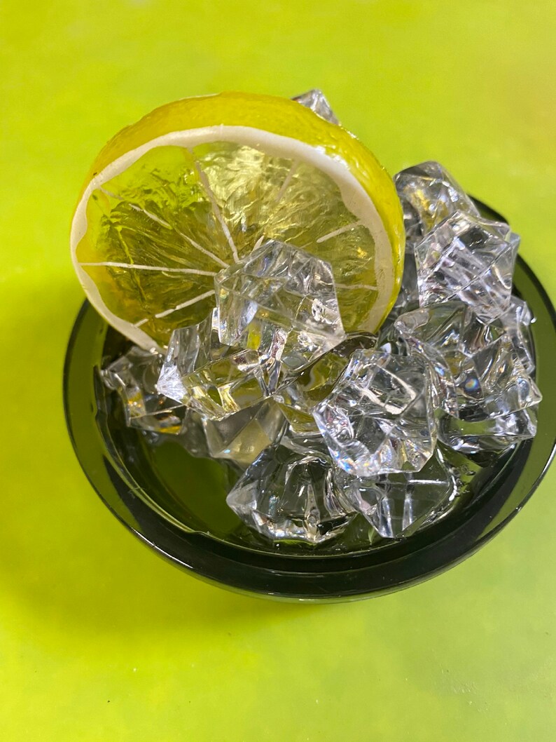 Fruit Ice Set Lemon Ice Set Ice Toppers Cherry Ice Tumbler - Etsy