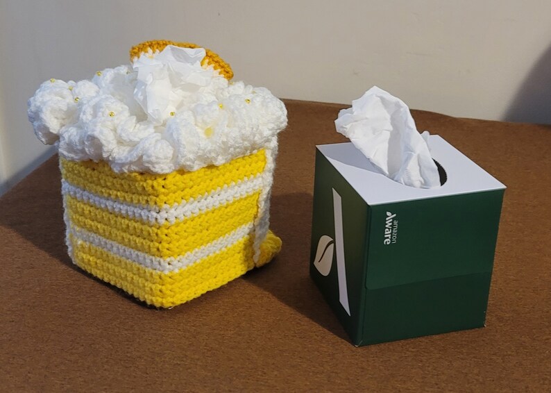 Lemon Cake Tissue Box Cover - Etsy