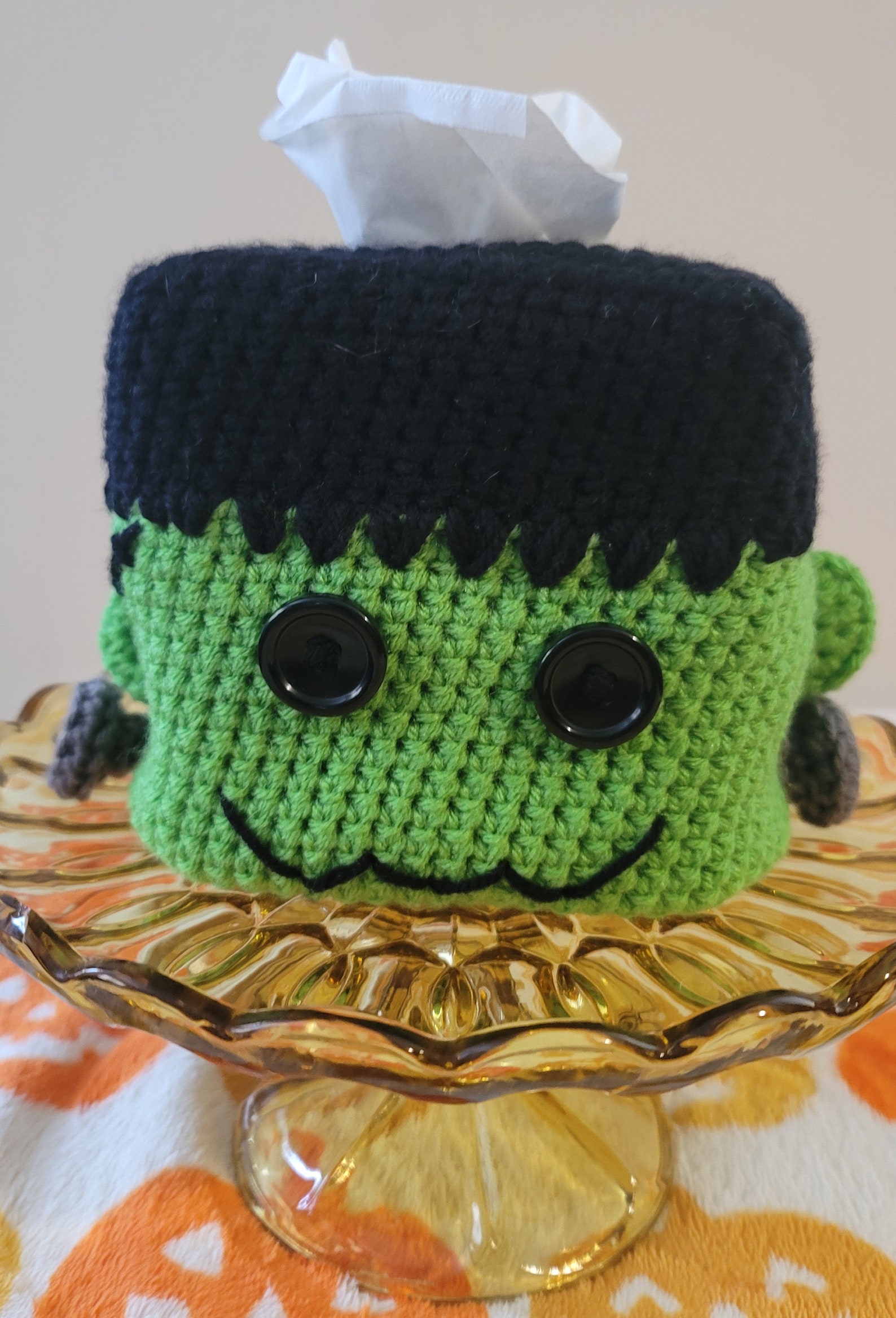 Frankenstein Tissue Box Cover - Etsy