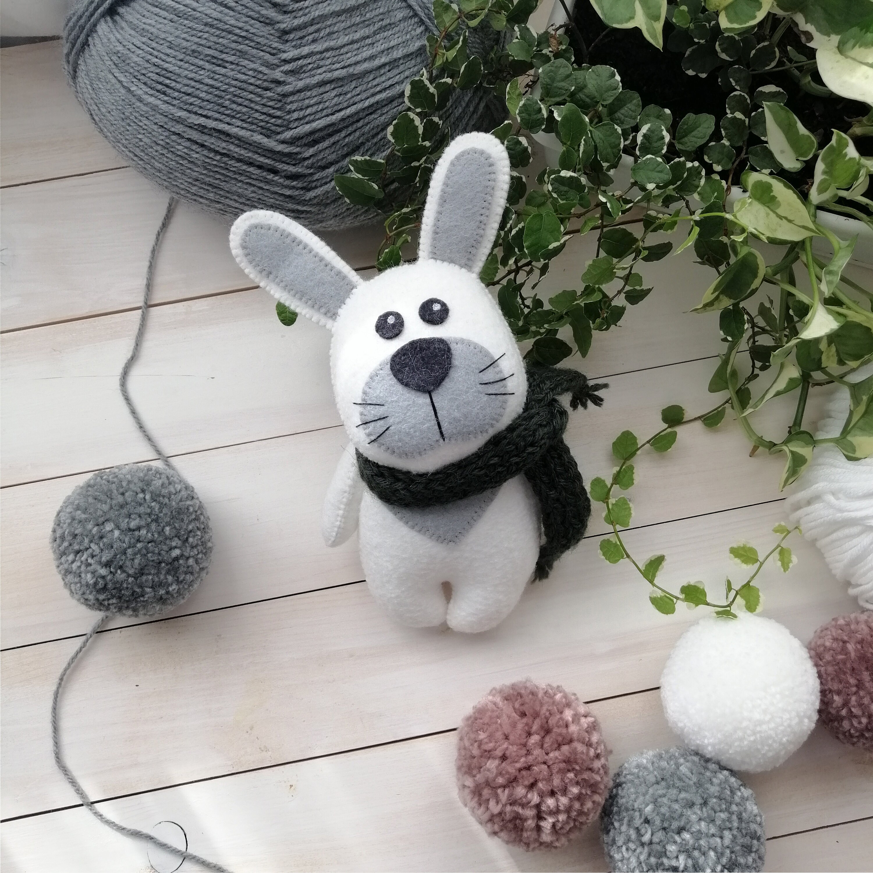 Toy Bunny PDF Pattern Step by Step Sewing Tutorial, Stuffed Animal PDF ...