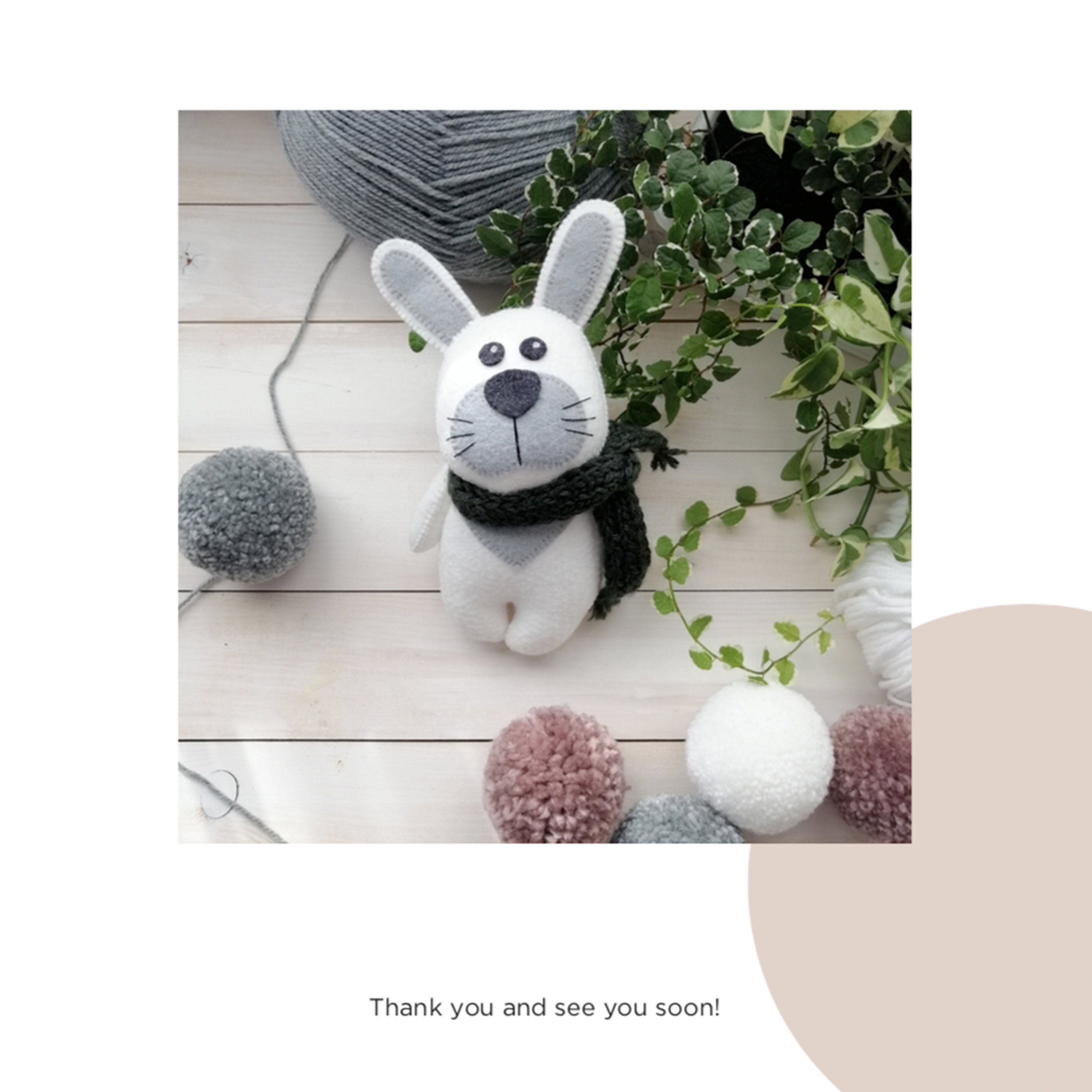 Toy Bunny PDF Pattern Step by Step Sewing Tutorial, Stuffed Animal PDF ...