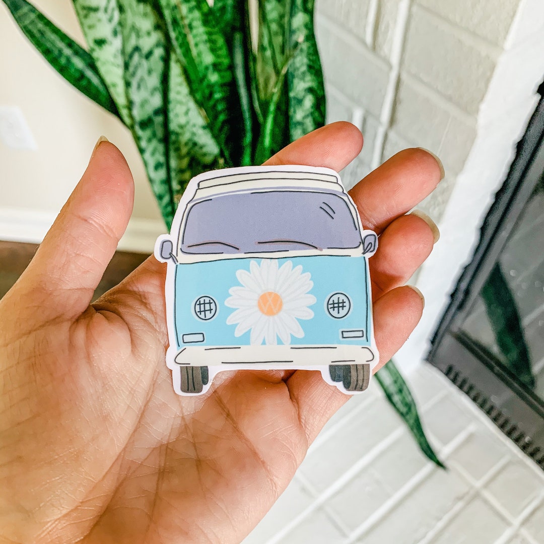 VW Bus Sticker - Volkswagen Bus Sticker - Waterproof Sticker - Water ...
