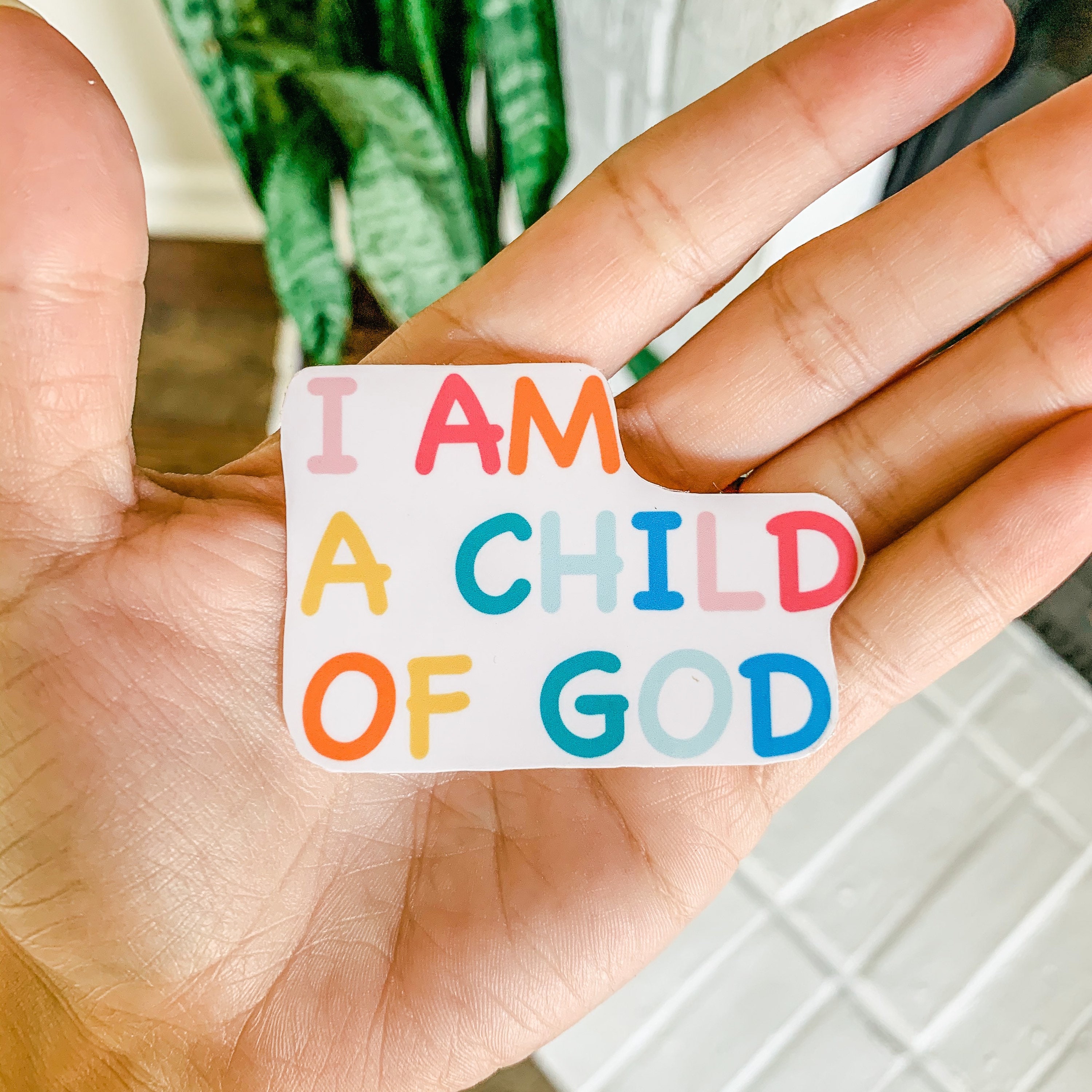 I Am A Child of God - Waterproof Sticker - Bumper Sticker - Water ...