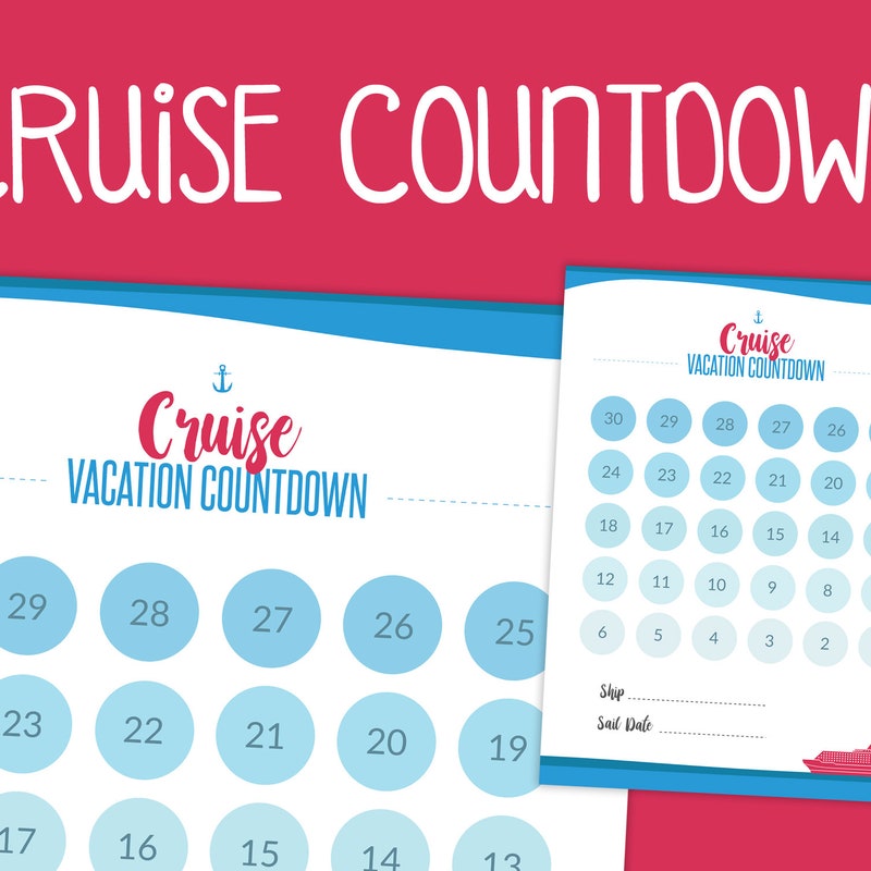 Cruise Countdown - Etsy