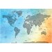 World Map Poster | Colorful Travel Map Wall Poster | World Cities ...