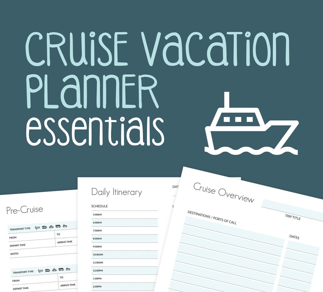 Cruise Vacation Planner Printable - Cruise Planning Essentials ...