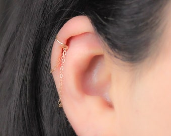 Helix Cuff With Chain - Etsy