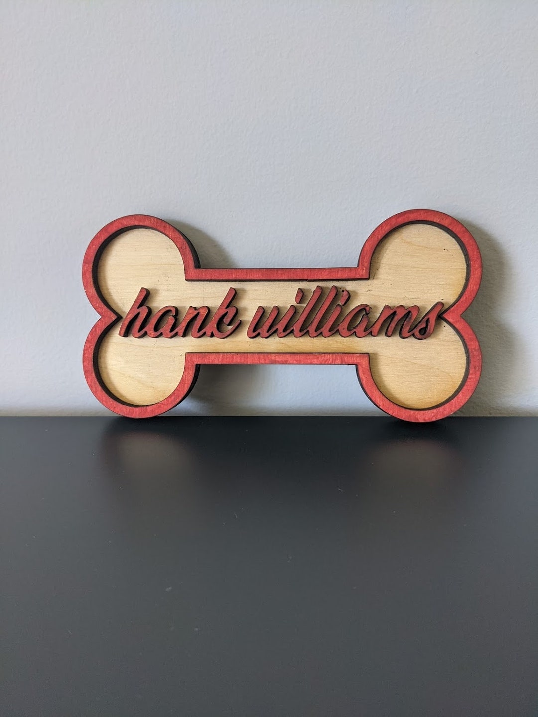 Small Dog Bone Name Sign SVG File - Etsy