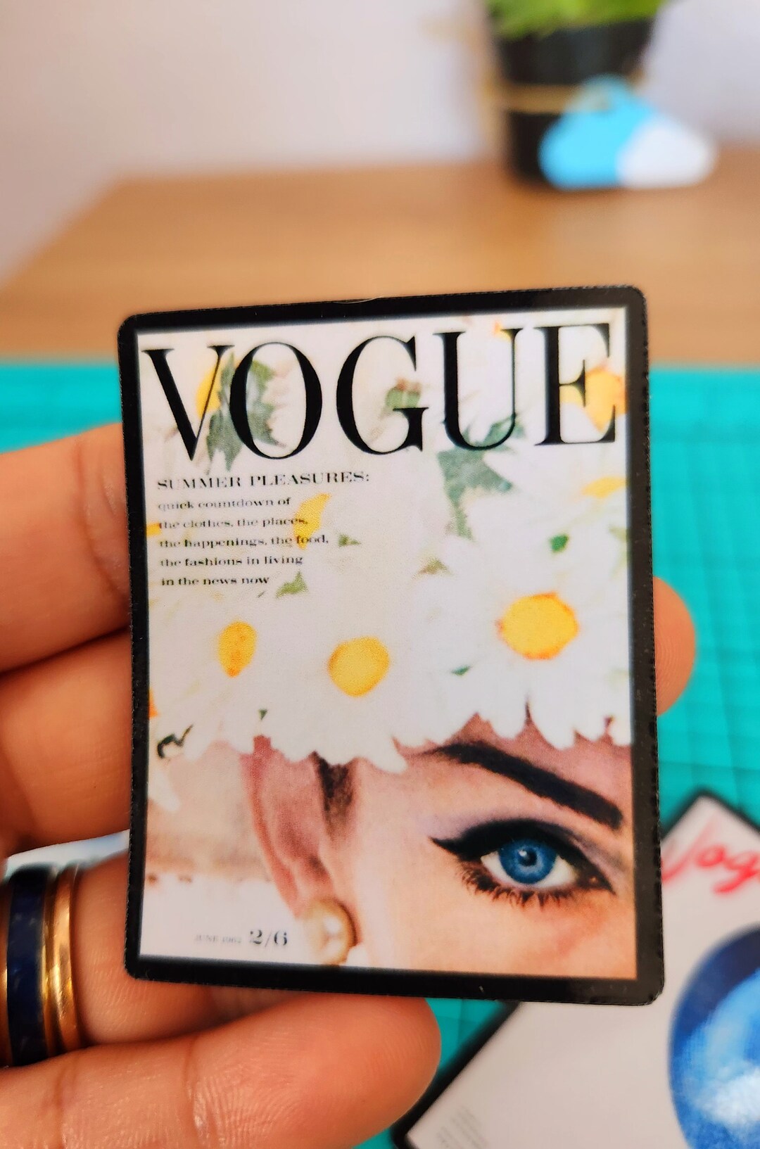 Vogue Magazine Sticker 4pcs - Etsy