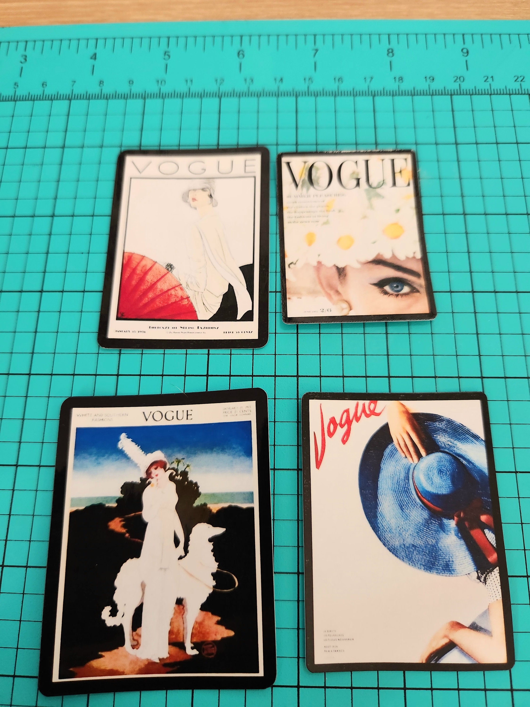 Vogue Magazine Sticker 4pcs - Etsy